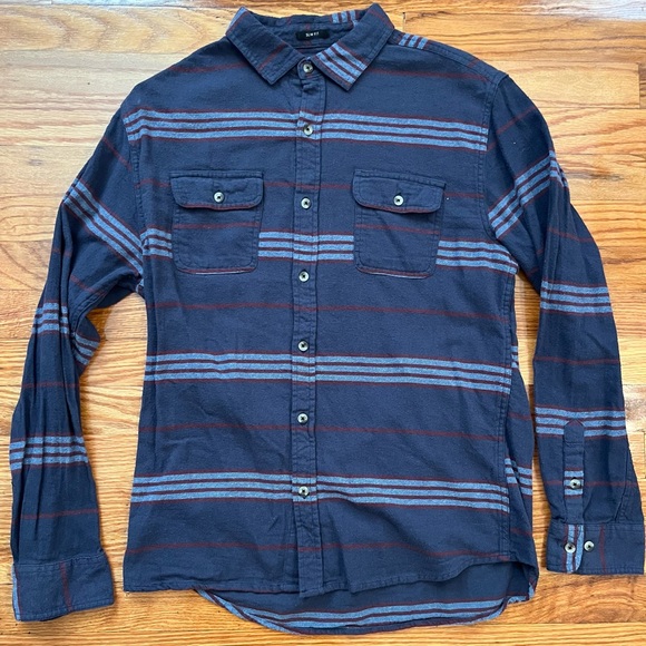 Super Massive | Shirts | Massive Outdoor Slim Fit Striped Flannel Long ...